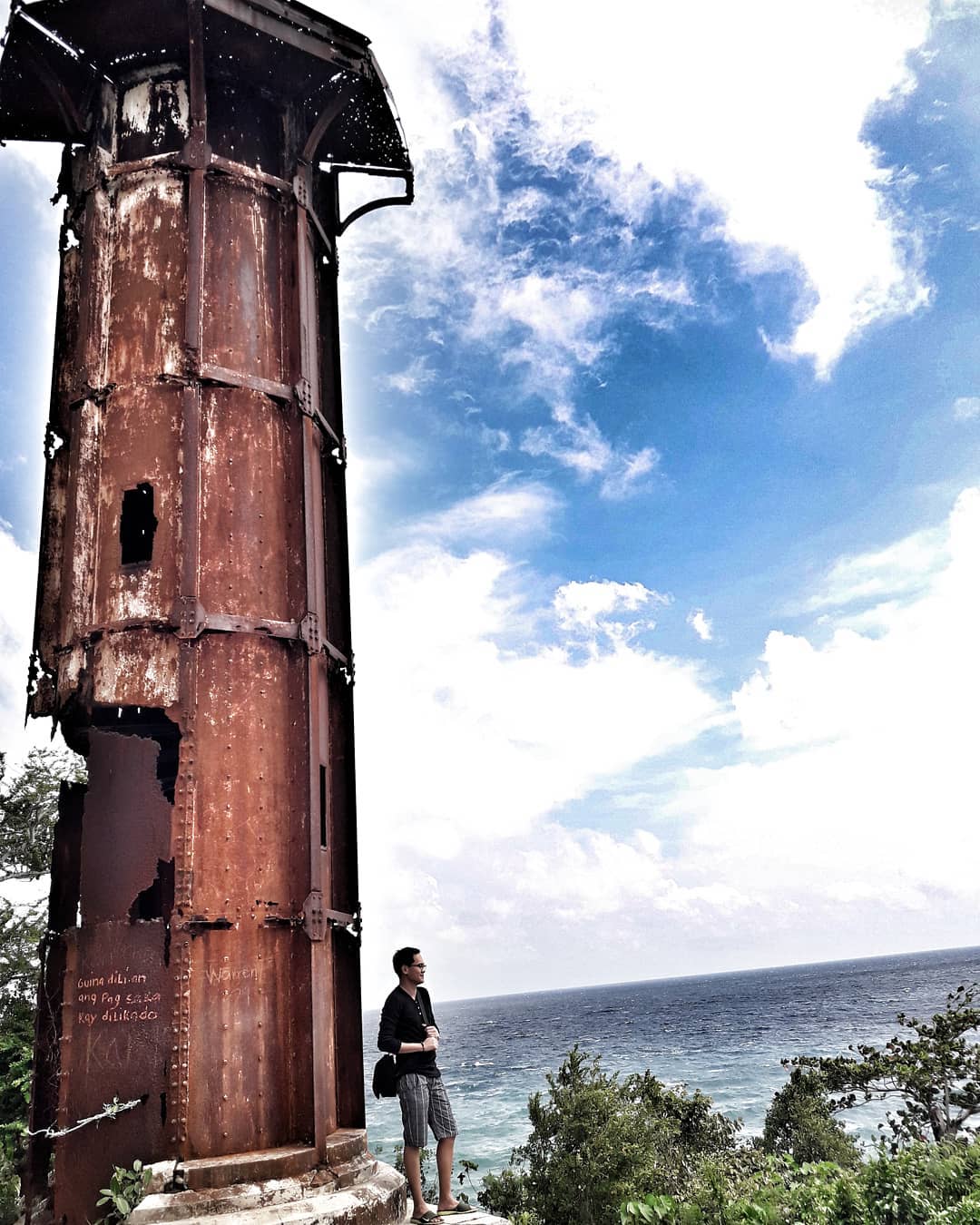 Guisi Lighthouse ruins, a 19th century Spanish colonial lighthouse ...