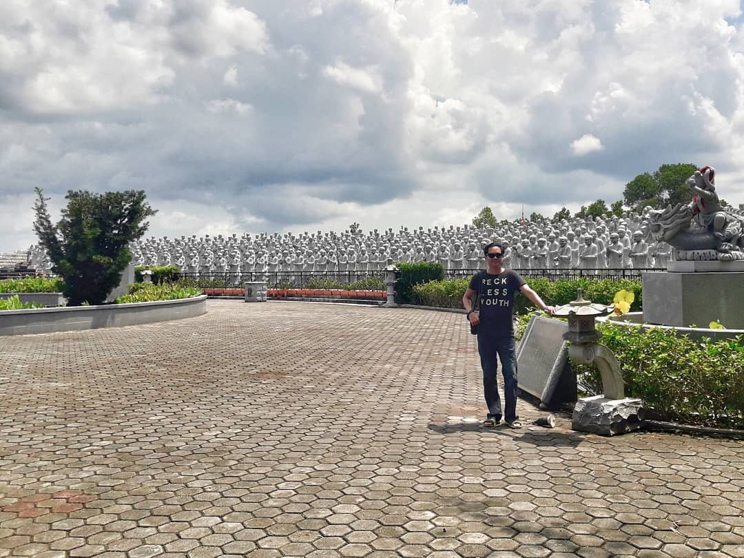 The 500 Luohan Temple, located in Bintan Island in Indonesia is a ...