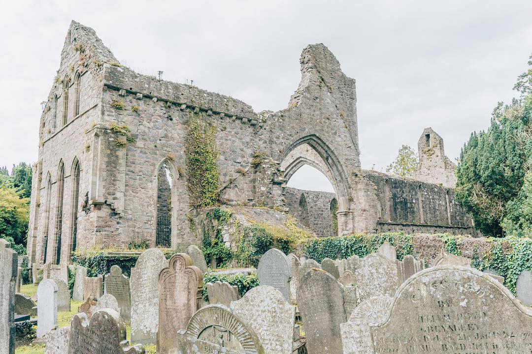 The historic ruins of Grey Abbey, nestled amongst the quaint village of ...