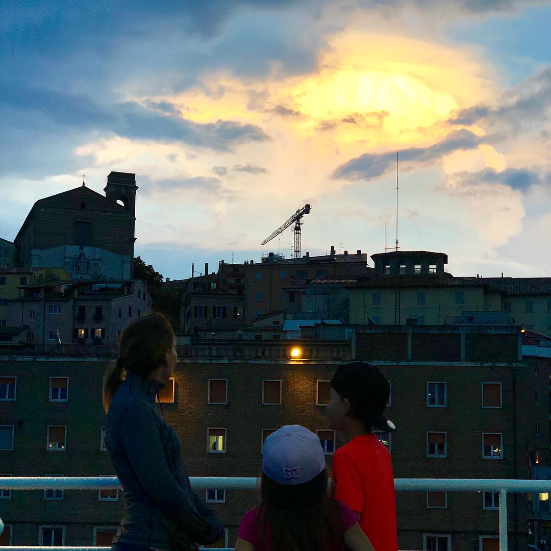 Last night in #italy just leaving the port of #ancona for #split # ...