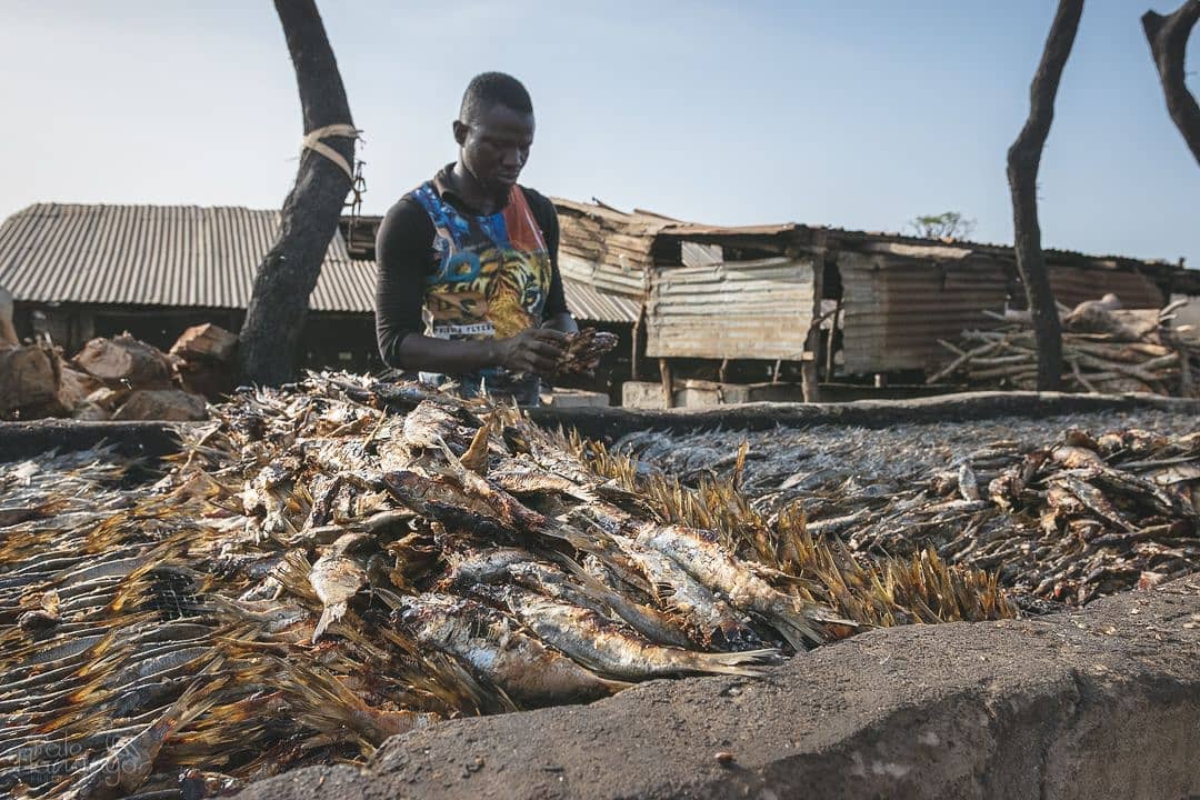 Tanji fishing village, a place you smell even before you arrived. Every ...