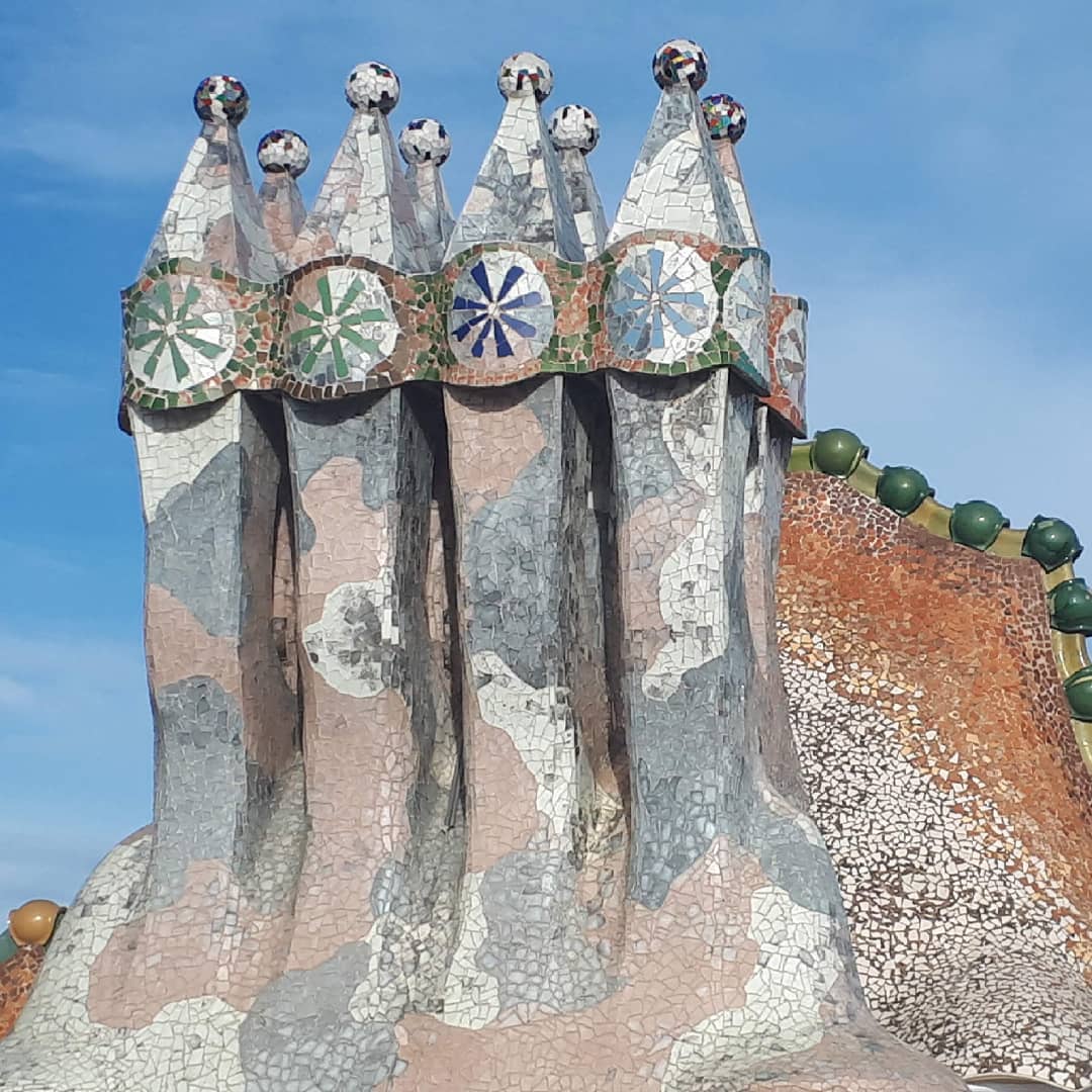 Dancing pastel chimneys, only Gaudi would have dreamed of it! If you ...