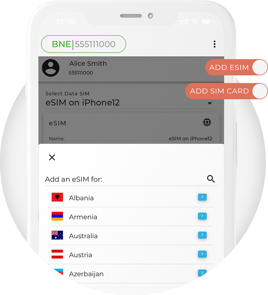 Manage your eSIM and SIM card with the BNESIM app - BNESIM