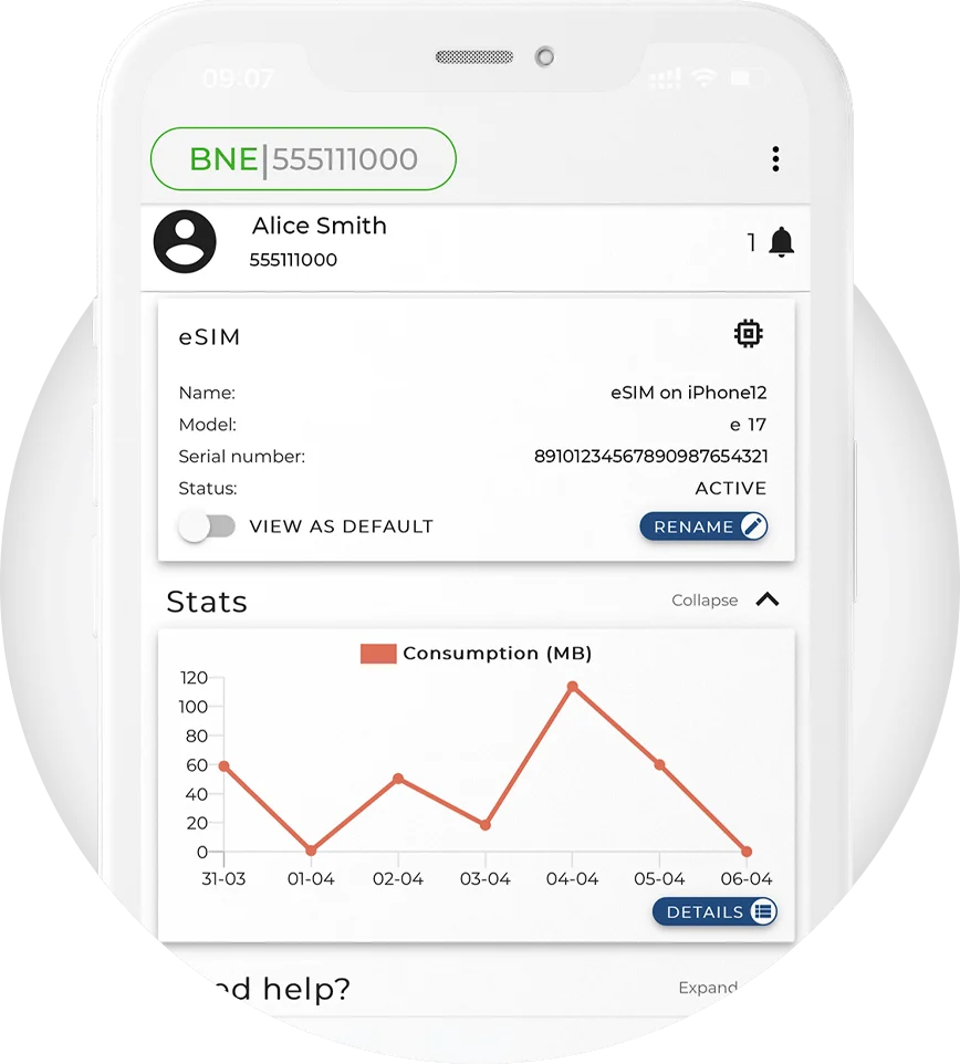 Manage your eSIM and SIM card with the BNESIM app - BNESIM