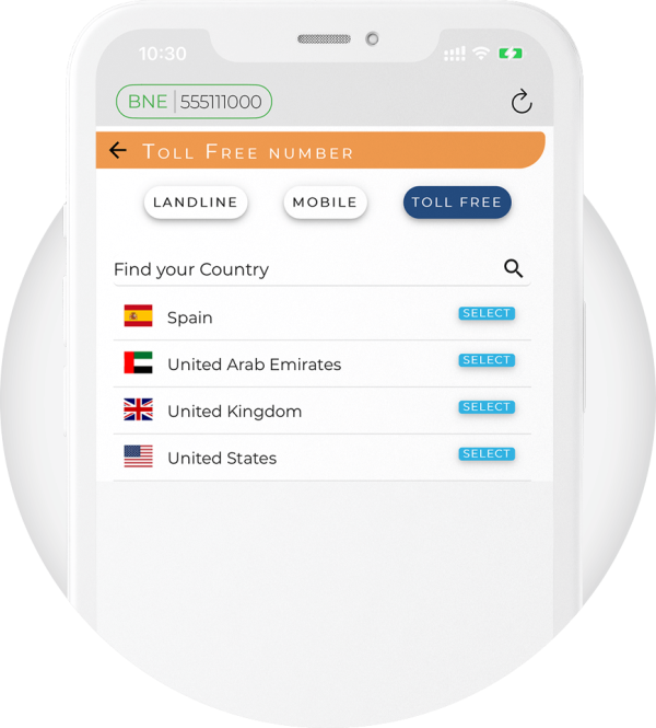 International phone numbers - BNESIM