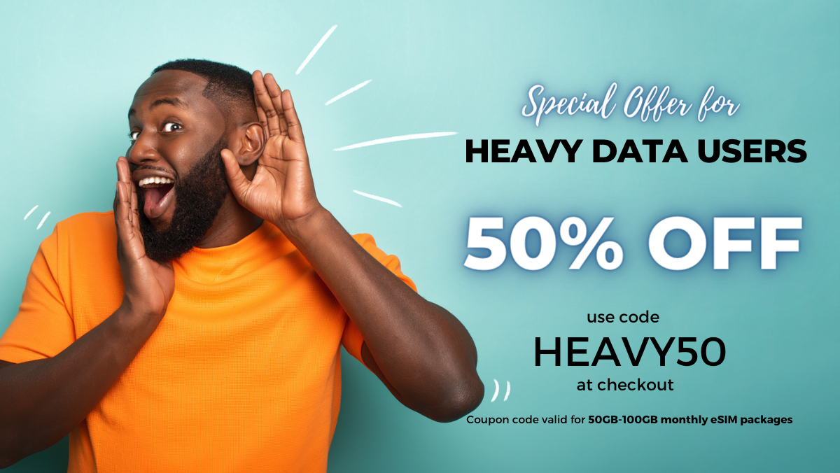 eSIM Offers: Discount Codes & Cashbacks